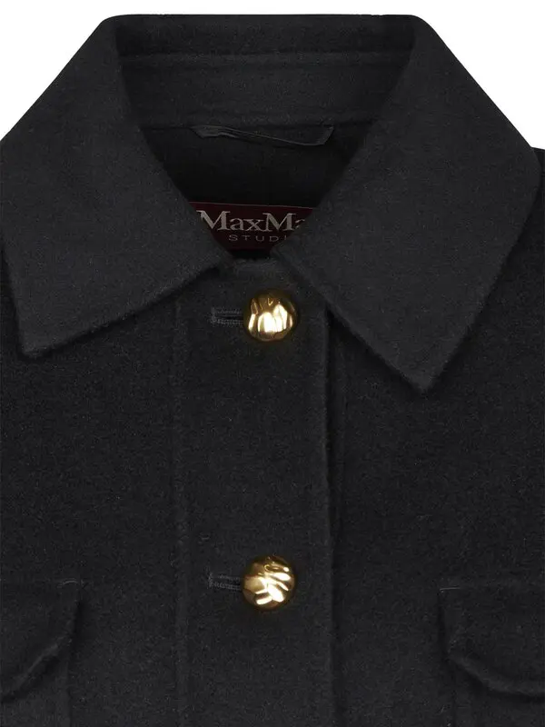 Max Mara Regular Fit Varsity Jacket With Button Closure And Pocket Detailing - No