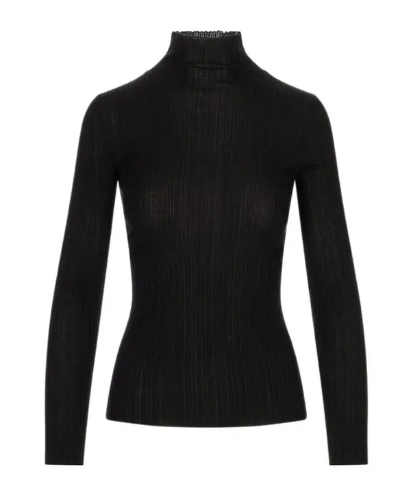 Agnona Long-sleeve Turtleneck - Black