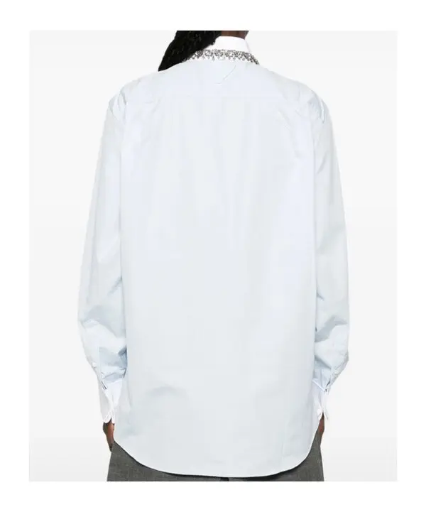 Prada Embellished Collar Shirt