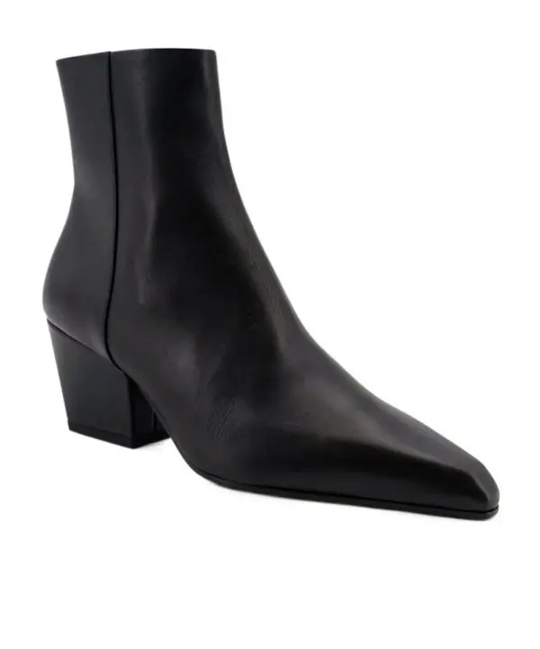 Paris Texas Jane Pointed-toe Leather Ankle Boots