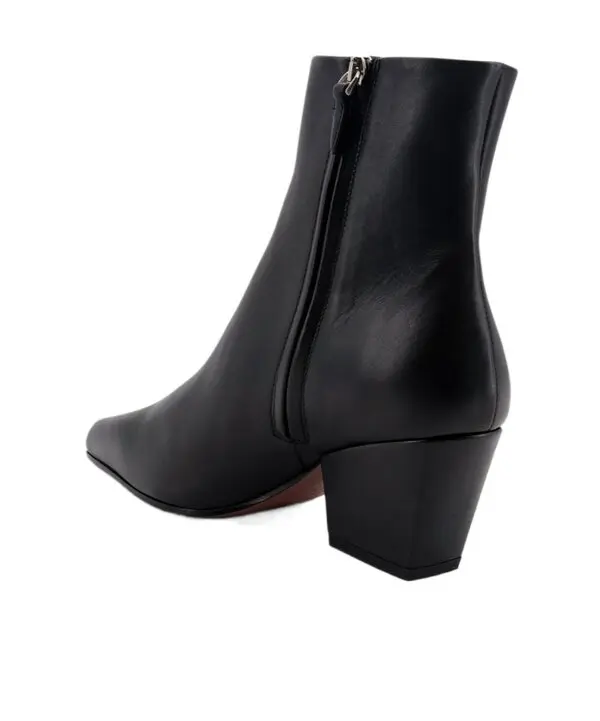 Paris Texas Jane Pointed-toe Leather Ankle Boots