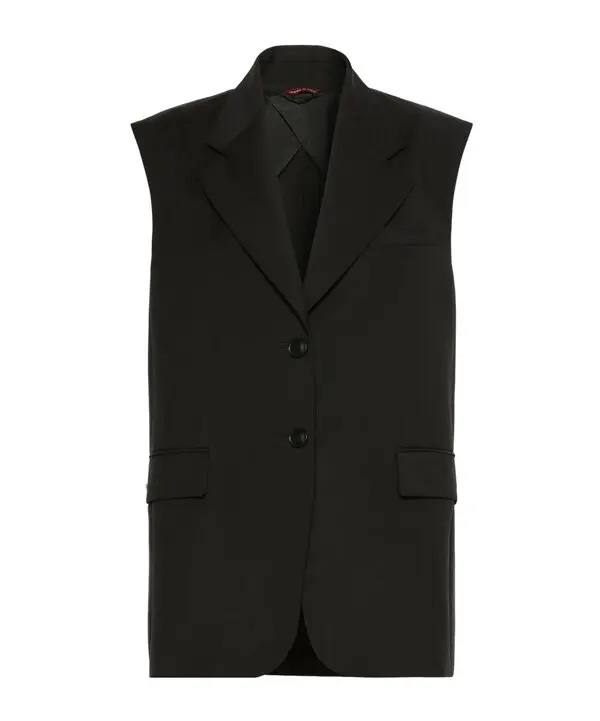 Max Mara Sleeveless Wool Jacket