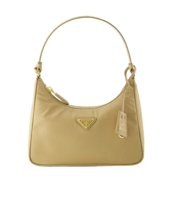 Prada Re-edition 2005 Re-nylon And Saffiano Mini Bag - Light Brown