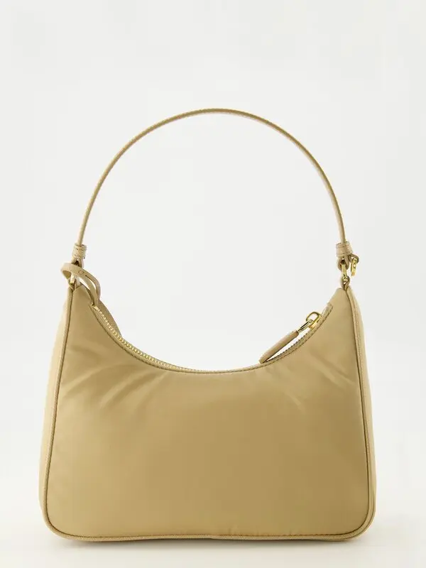 Prada Re-edition 2005 Re-nylon And Saffiano Mini Bag - Light Brown