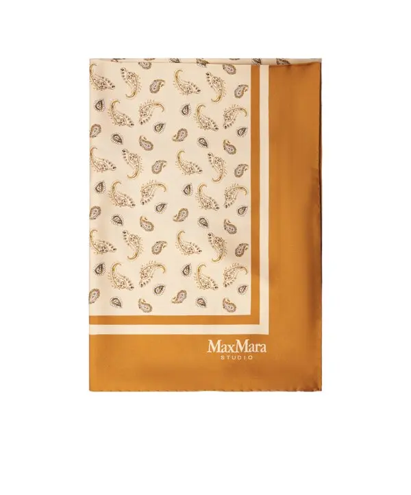 Max Mara Patterned Silk Scarf