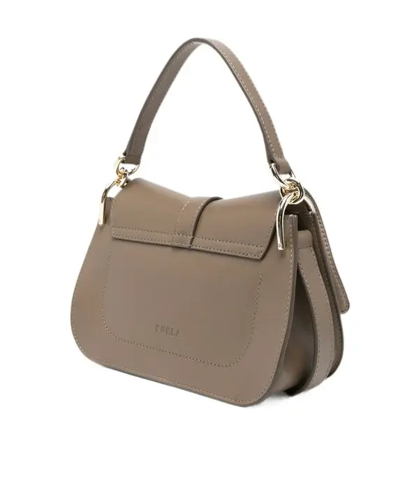 Furla Arch-logo Leather Shoulder Bag