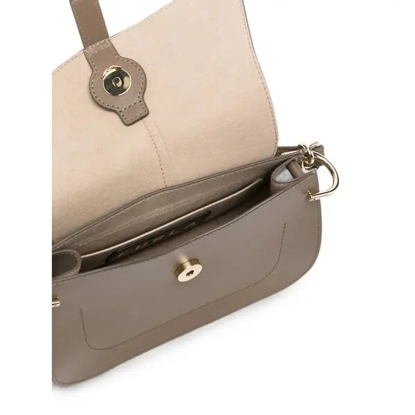 Furla Arch-logo Leather Shoulder Bag