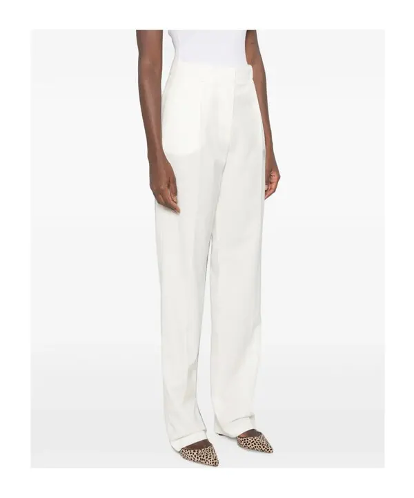 Elisabetta Franchi Pressed-crease Straight-leg Trousers