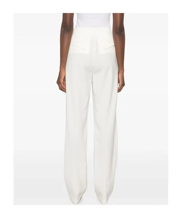 Elisabetta Franchi Pressed-crease Straight-leg Trousers