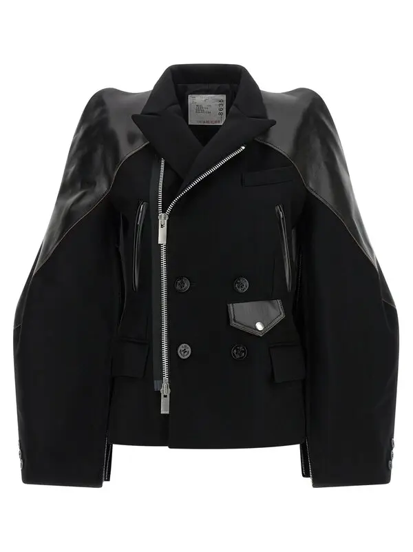 Sacai Melton Wool Jacket