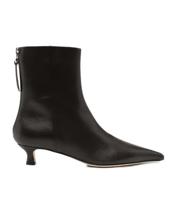 AeydĒ Pointed-toe Ankle Boots - Mocha Brown