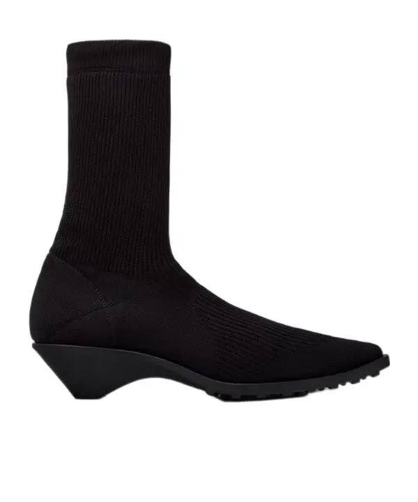 Camper X Issey Miyake Anna Tencel Lyocell And Recycled Engineered Materials Ankle Boots For - Black