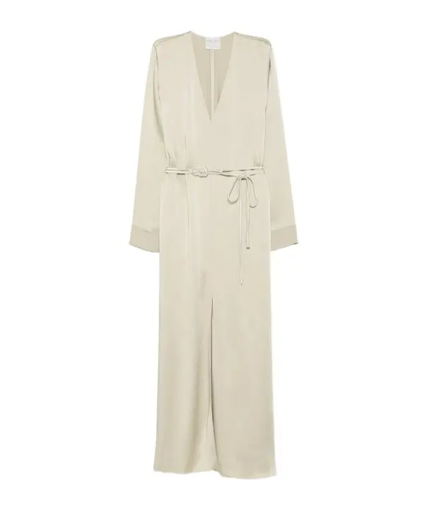 FORTE_FORTE Long-sleeved Dress - Nude