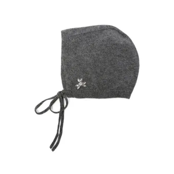 Simone Rocha Embellished Tie Beanie Hat