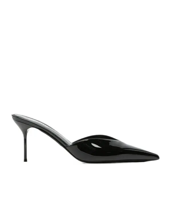 Paris Texas Lidia Patent-leather Pointed-toe Mules - Black