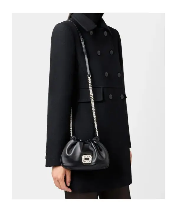 ROGER VIVIER Pilgrim Micro Bag In Leather
