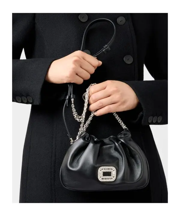 ROGER VIVIER Pilgrim Micro Bag In Leather
