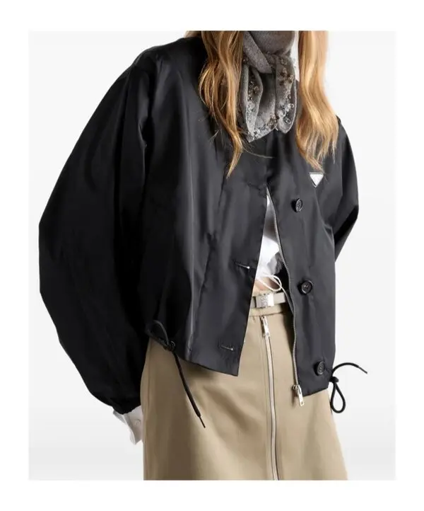 Prada Button-up Drawstring Jacket
