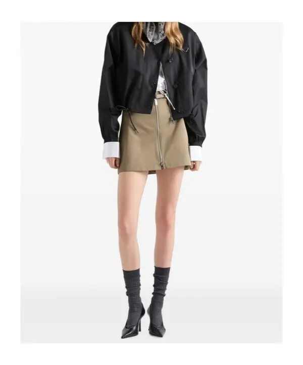 Prada Button-up Drawstring Jacket