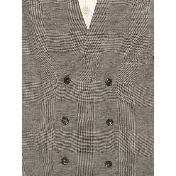 ZIGGY CHEN Prince Of Wales Double-breasted Jacket