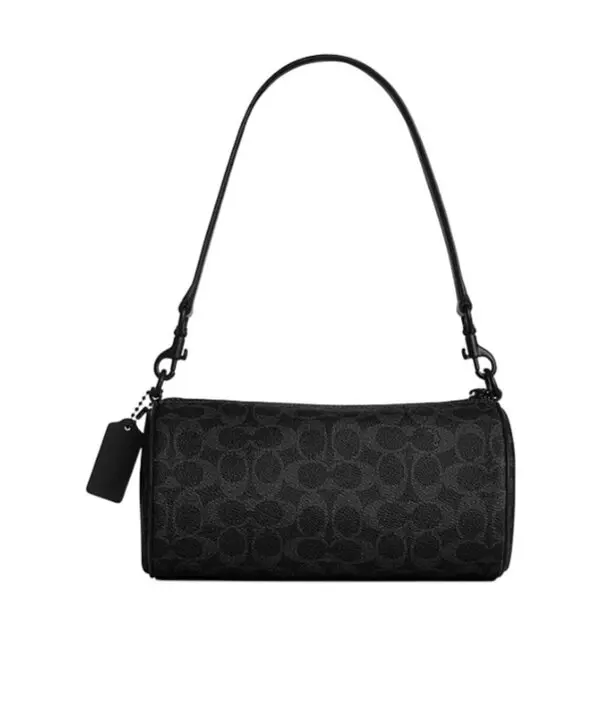 COACH Signature Canvas Barrel Bag 24