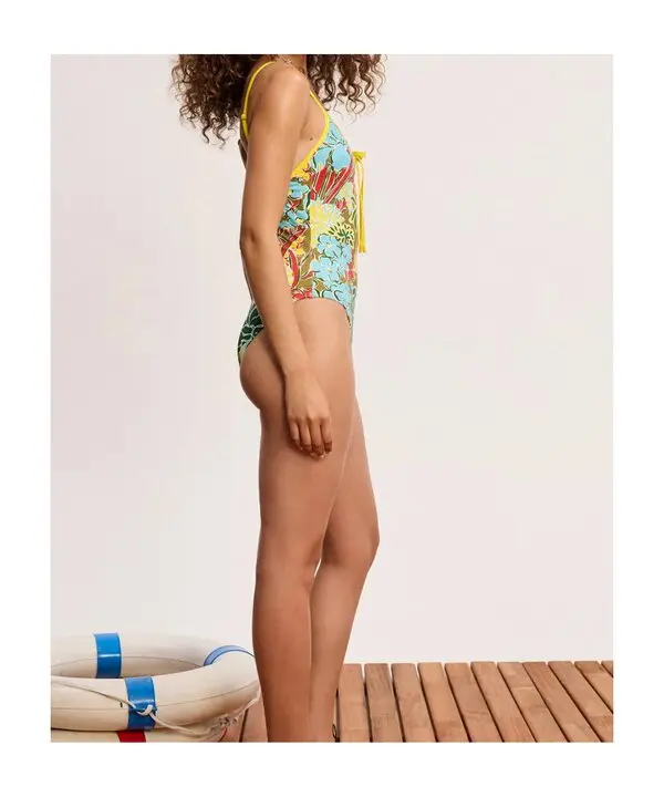 ALEMAIS Lace-up One-piece Swimsuit