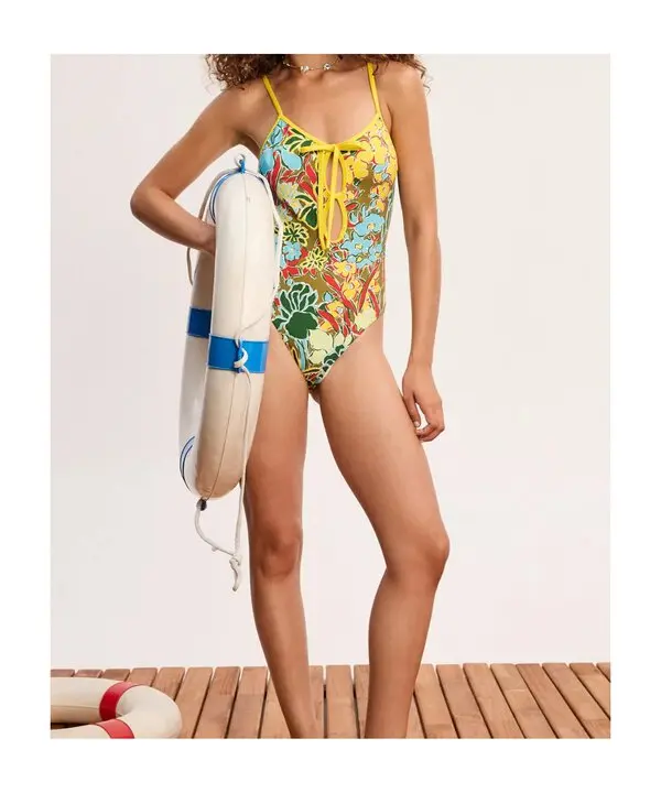 ALEMAIS Lace-up One-piece Swimsuit