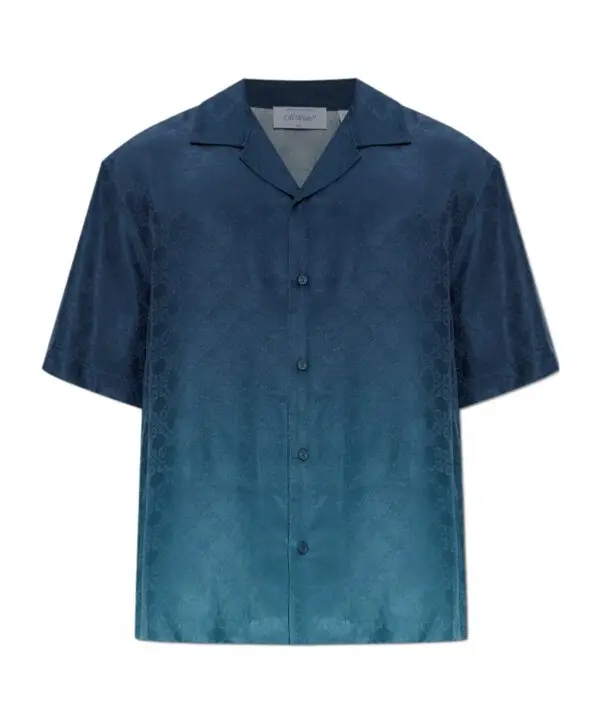 Off-White Short-sleeved Shirt - Blue