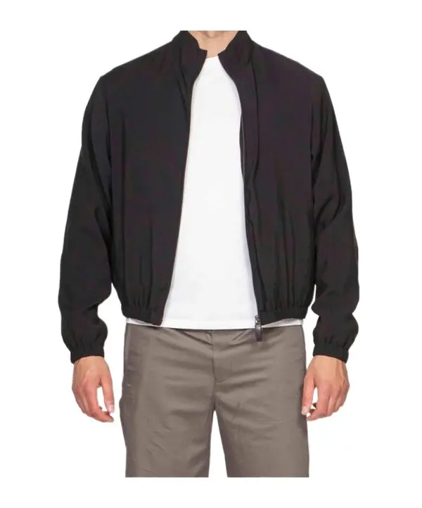 Emporio Armani Zip-up Bomber Jacket - Grey