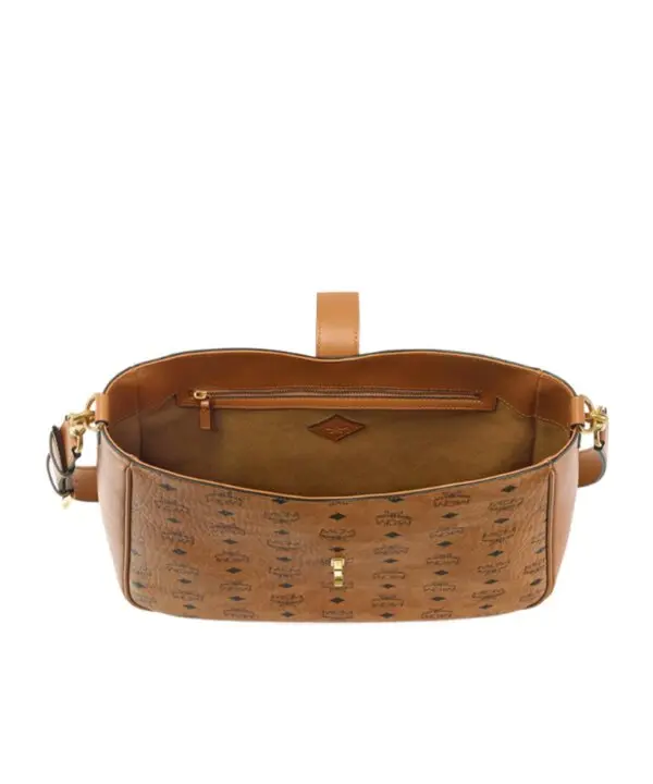 Mcm Tracy Visetos Large Shoulder Bag