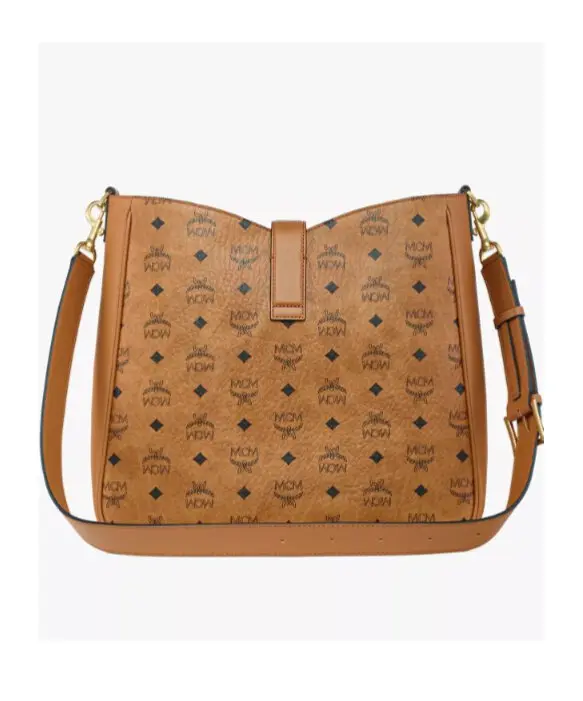 Mcm Tracy Visetos Large Shoulder Bag