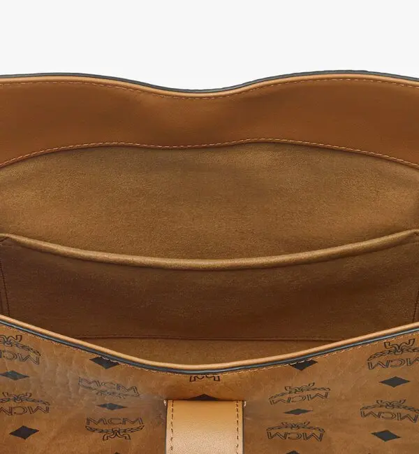 Mcm Tracy Visetos Large Shoulder Bag