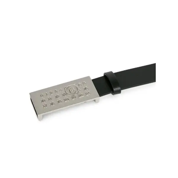 MAISON MARGIELA Numeric Buckle Leather Belt
