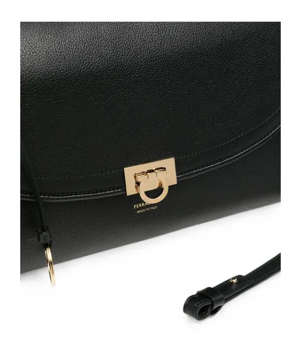 FERRAGAMO Gancini Flap Shoulder Bag