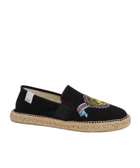 Kenzo Jumping Tiger' Espadrilles In Canvas - Black