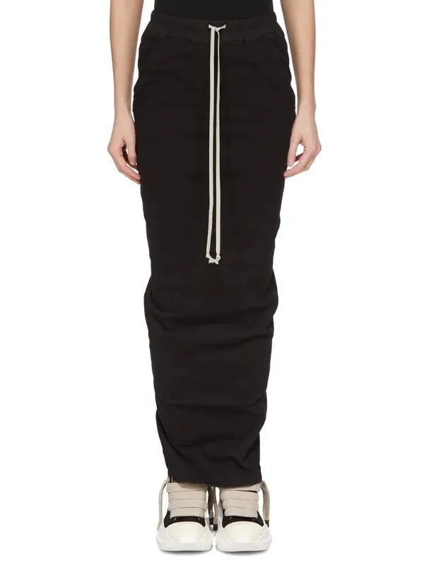 Rick Owens Drawstring Midi Skirt