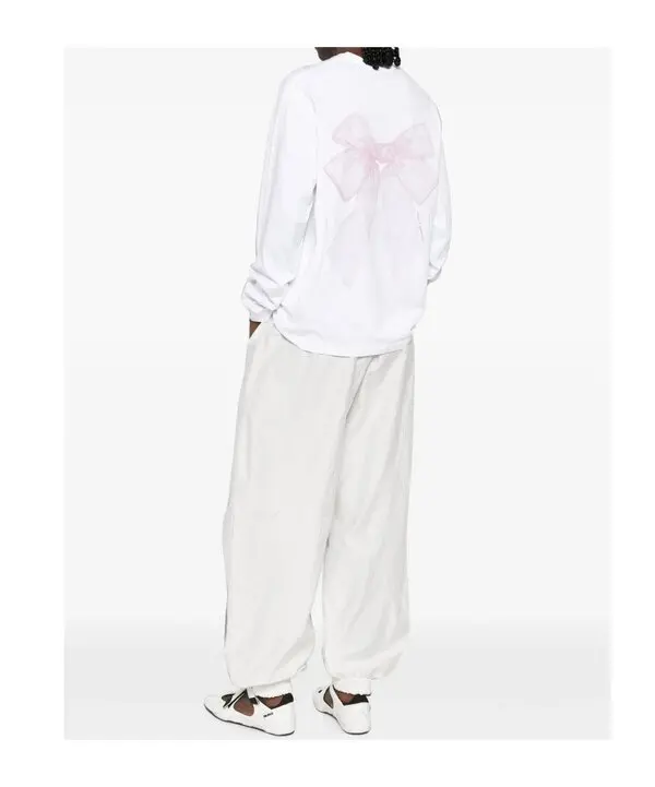 Cecilie Bahnsen Long-sleeved T-shirt With Patterned Back