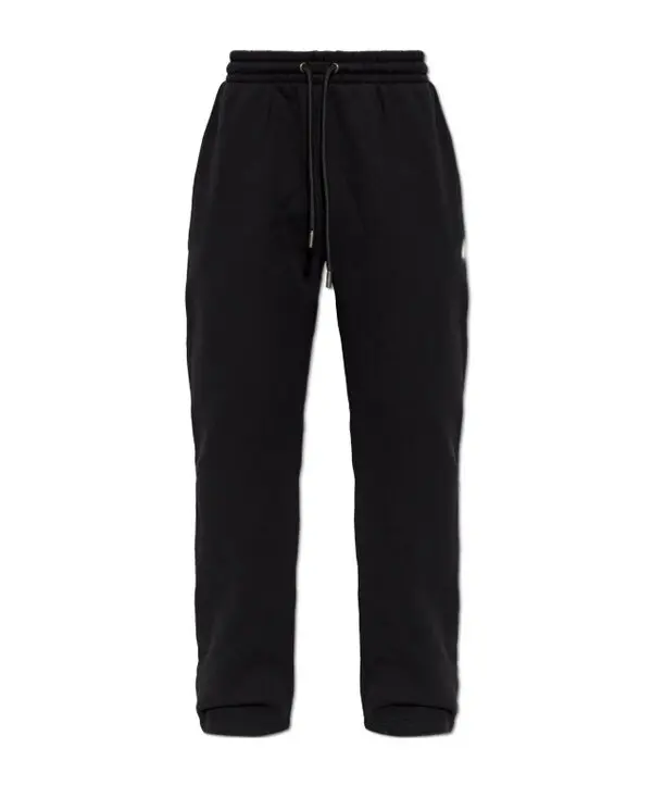 Off-White Drawstring Athletic Pants - Black