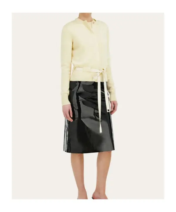 FERRAGAMO Cardigan With Thread Through Belt