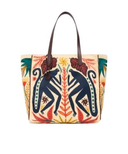 Etro X Tabby Booth Nylon Unfold Me Bag With Print - Cream