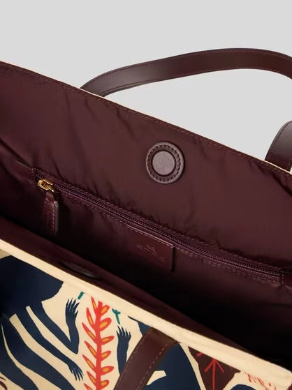 Etro Tabby Booth Nylon Unfold Me Bag With Print - Cream