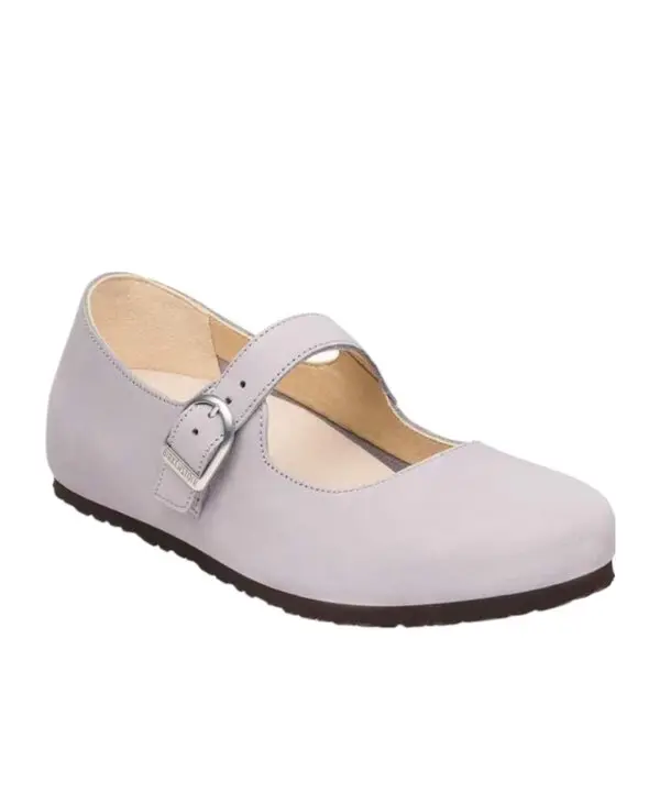 BIRKENSTOCK Santa Clarita Mary Jane Flat With Adjustable Ankle Strap - Lavender Sky