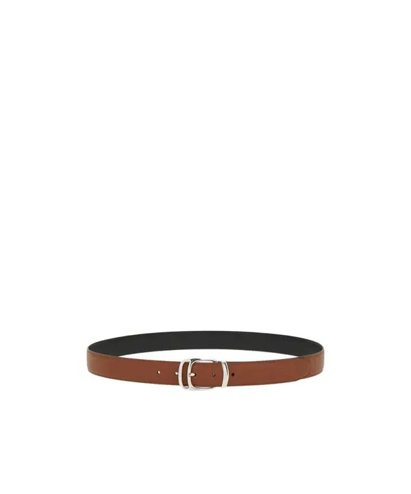 FERRAGAMO Reversible And Adjustable Belt - Cognac/black