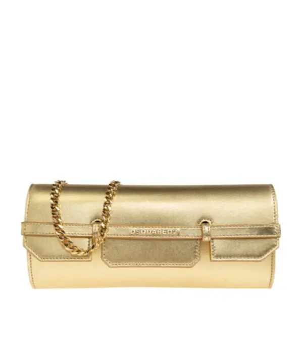 Dsquared2 Chic Night Clutch Bag - Gold