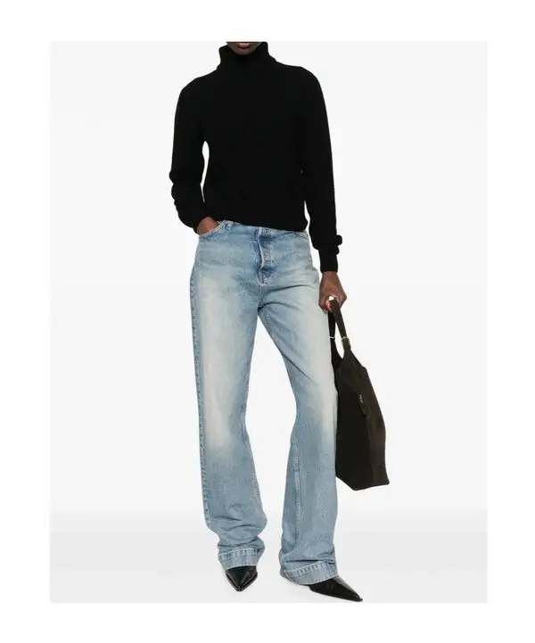 BASERANGE High-neck Ribbed Sweater