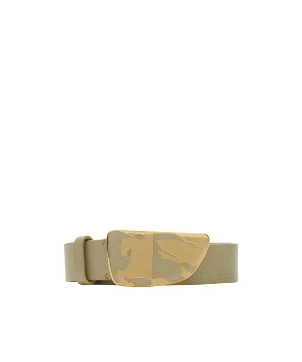 Burberry Shield Leather Belt - Nude