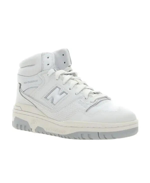 NEW BALANCE 650 High-top Lace-up Sneakers - White