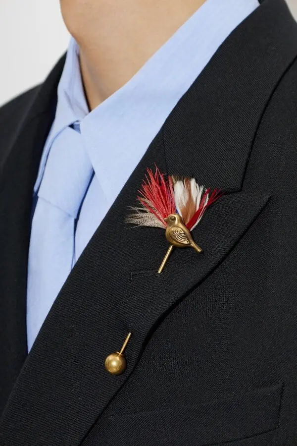 Dries Van Noten Bird-shaped Brooch
