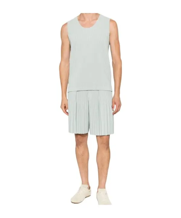Issey Miyake Pleated Wide Leg Shorts