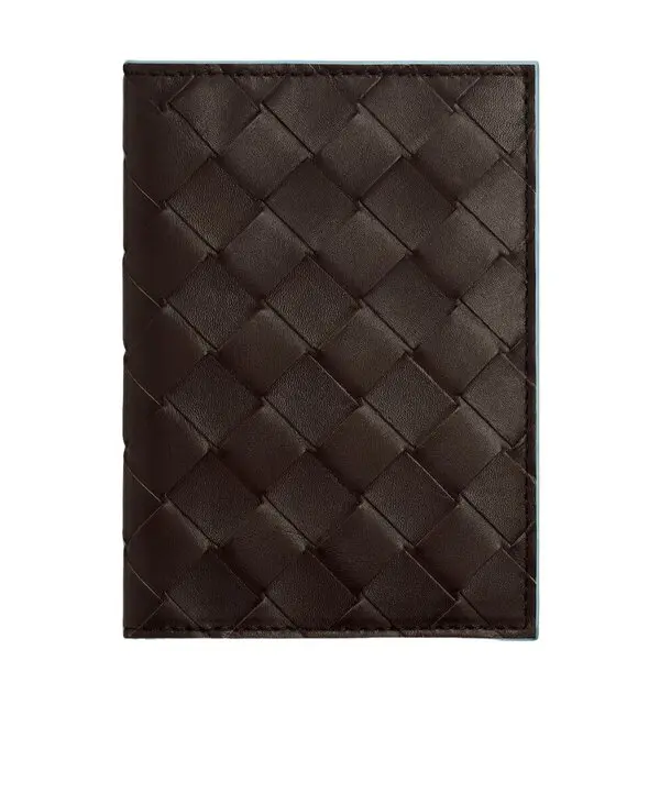 Bottega Veneta Intrecciato Passport Case - Black